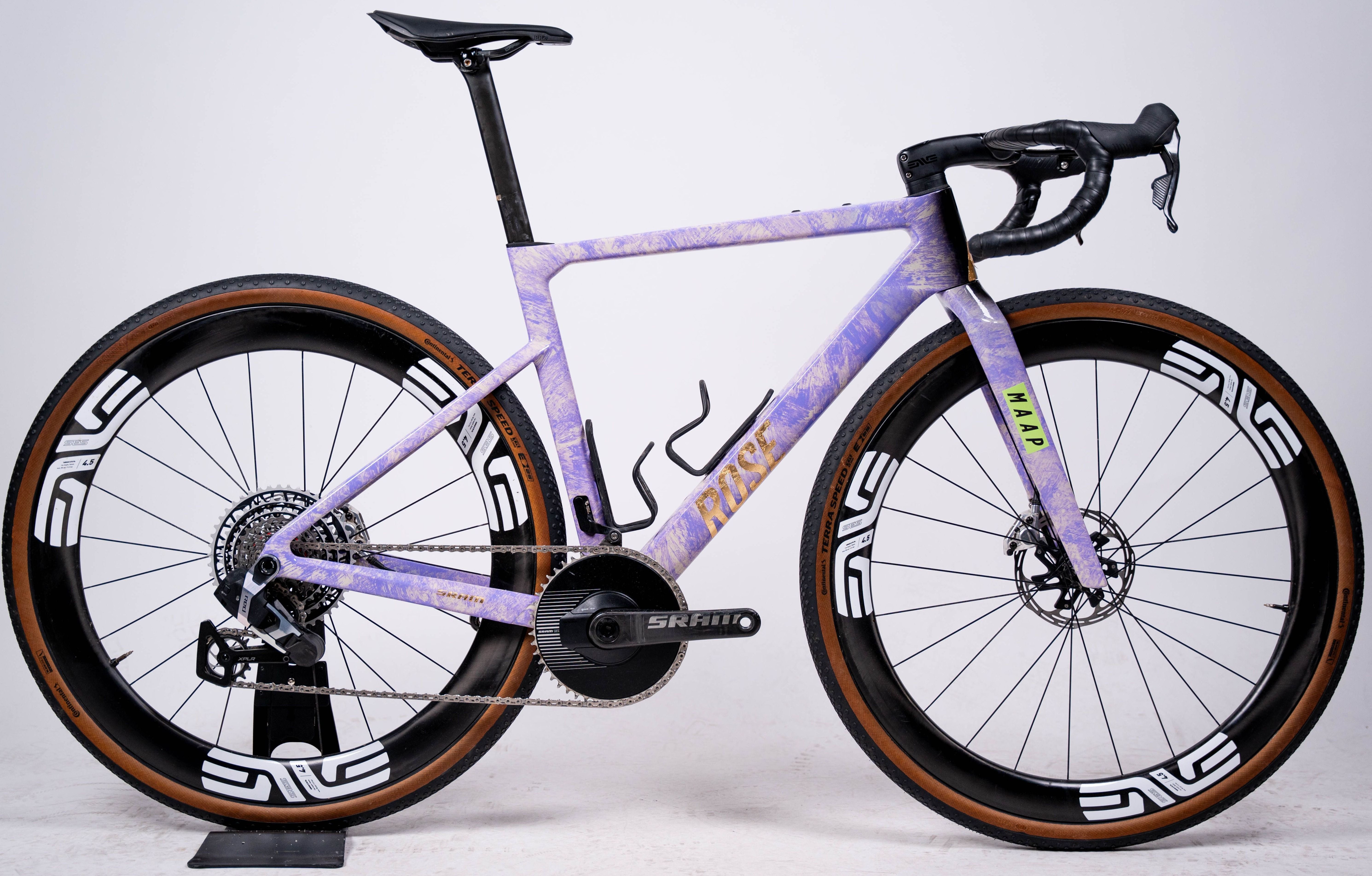 Rose Backroad FF Red XPLR AXS (ENVE edition w/ custom paintjob) used in ...