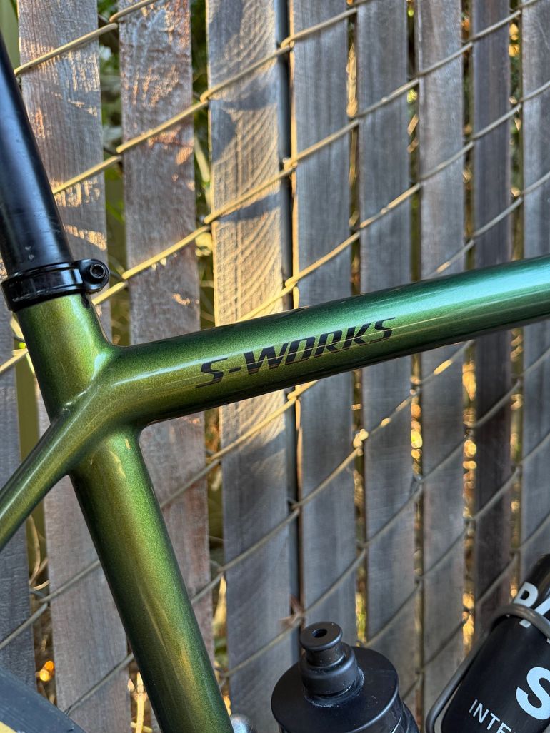 Specialized S-Works Aethos Frameset - "Snake Eye" Metallic Green ...