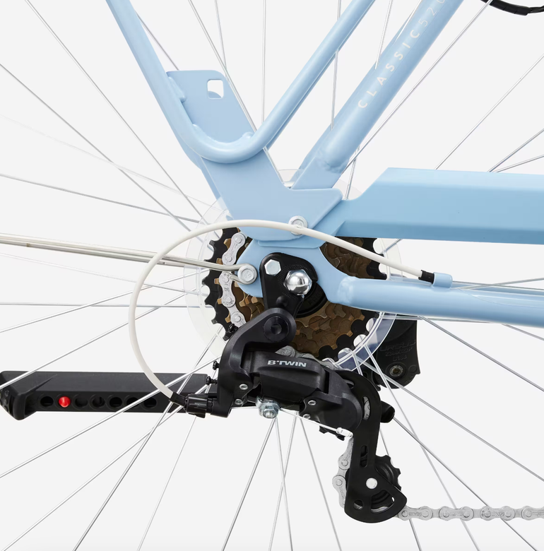 ELOPS Bicicleta Urbana Clásica Elops 520 Cuadro Bajo 28 Pulgadas 6 V ...