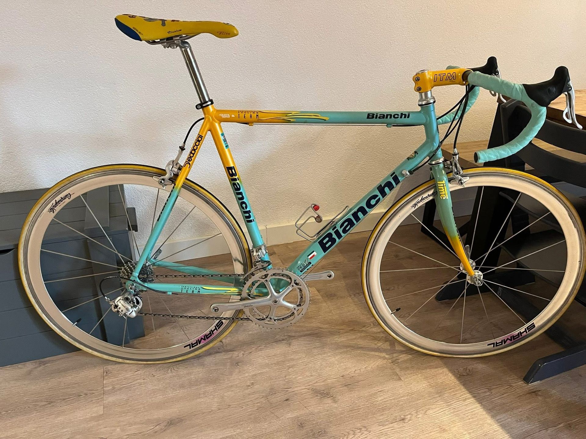 Bianchi Mega Pro XL Pantani ‘99 Replica Campagnolo Shamal Record 1999