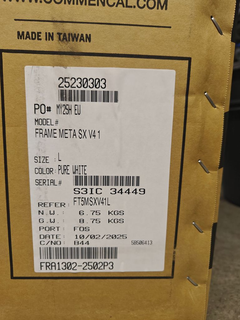 Commencal Meta SX V4 Frameset 2023