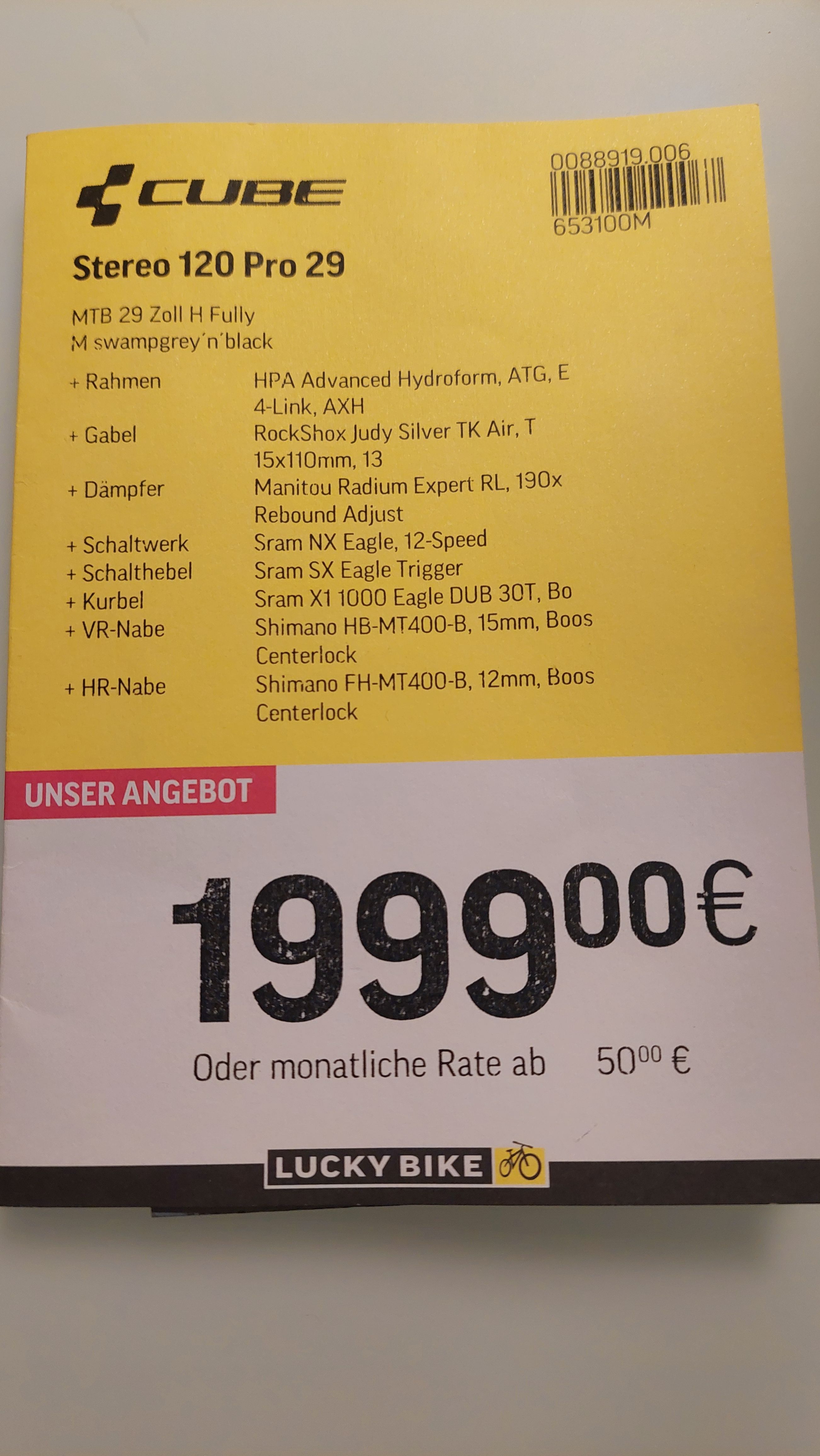 CUBE STEREO 120 PRO 2023