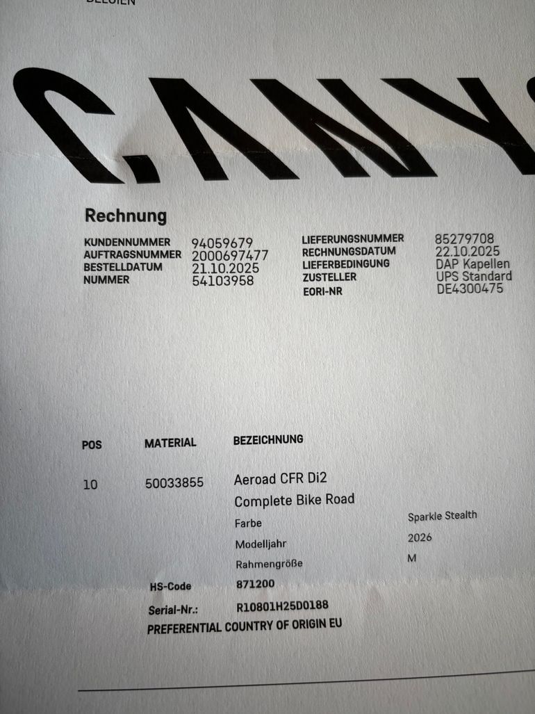 Canyon Aeroad CFR Di2 2026 2026