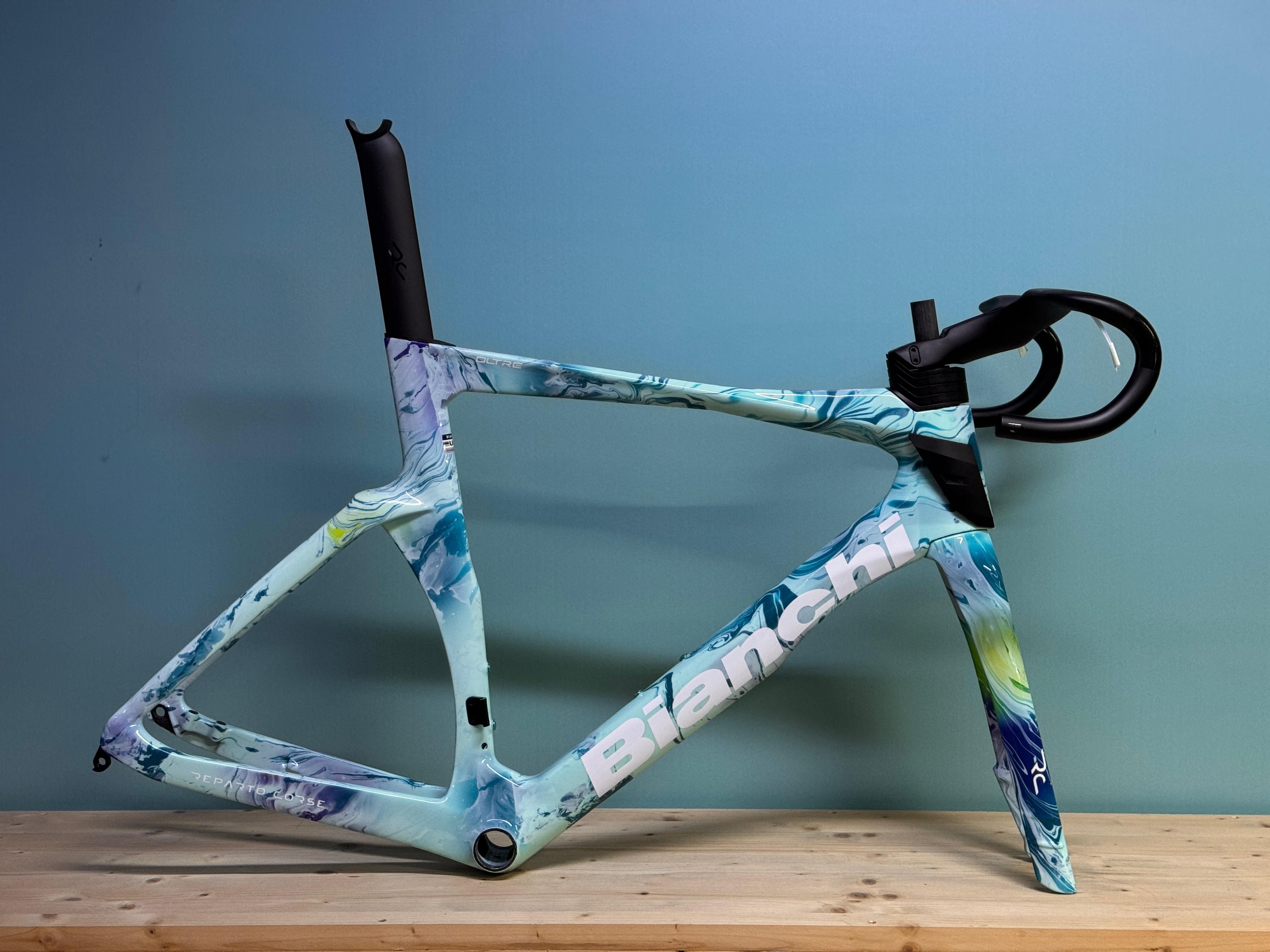 Bianchi RC Reparto Corse Bluemarine Drip Frameset 2026