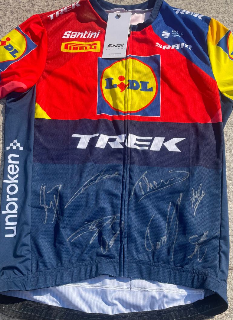 Santini Jersey Lidl-Trek signed by Team Tour de France 2025 2025