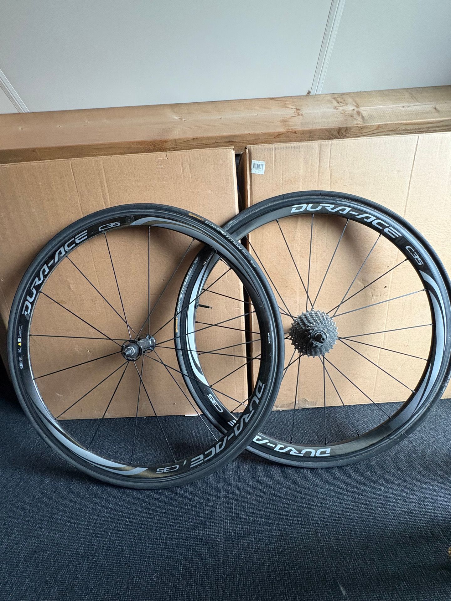 Ace Dura- C35 tube road wielen