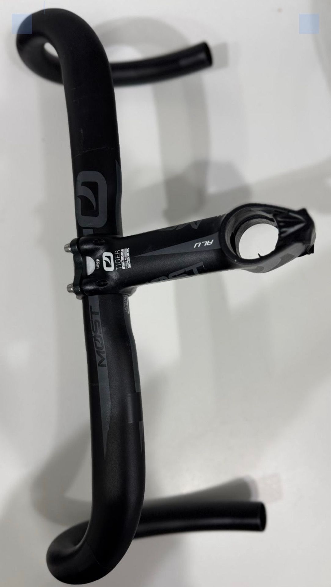 Pinarello Alu handlebar MOST JAGUAR AERO XA TICR - 43cm+stem MOST ALU ...